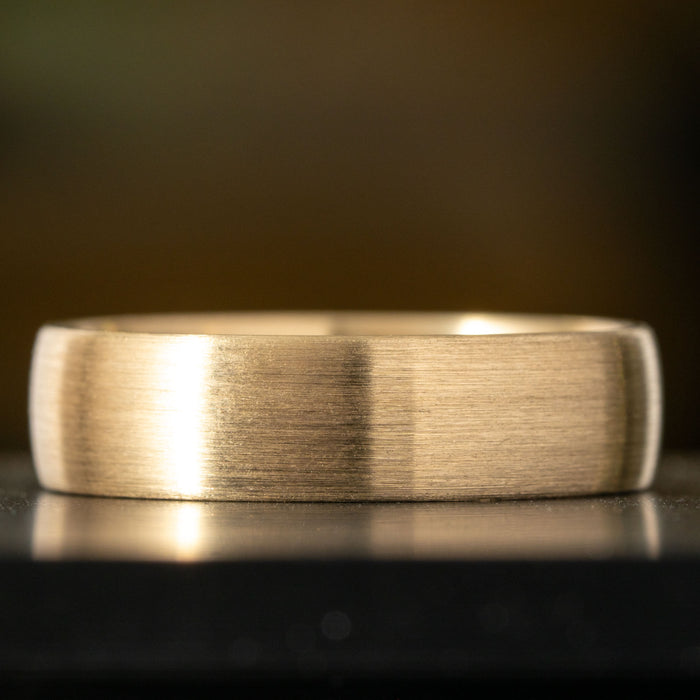 Brushed Gold Ring | Honest Hands Ring Co