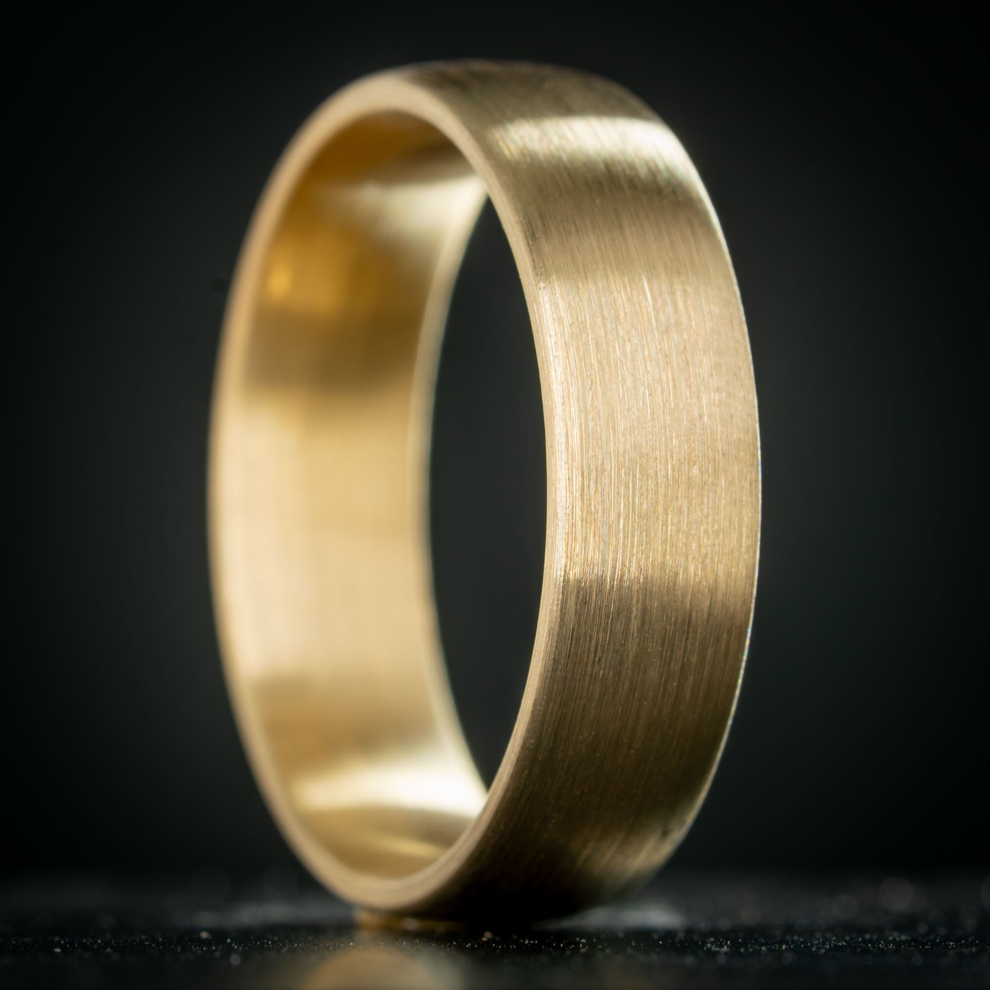 Brushed Gold Ring