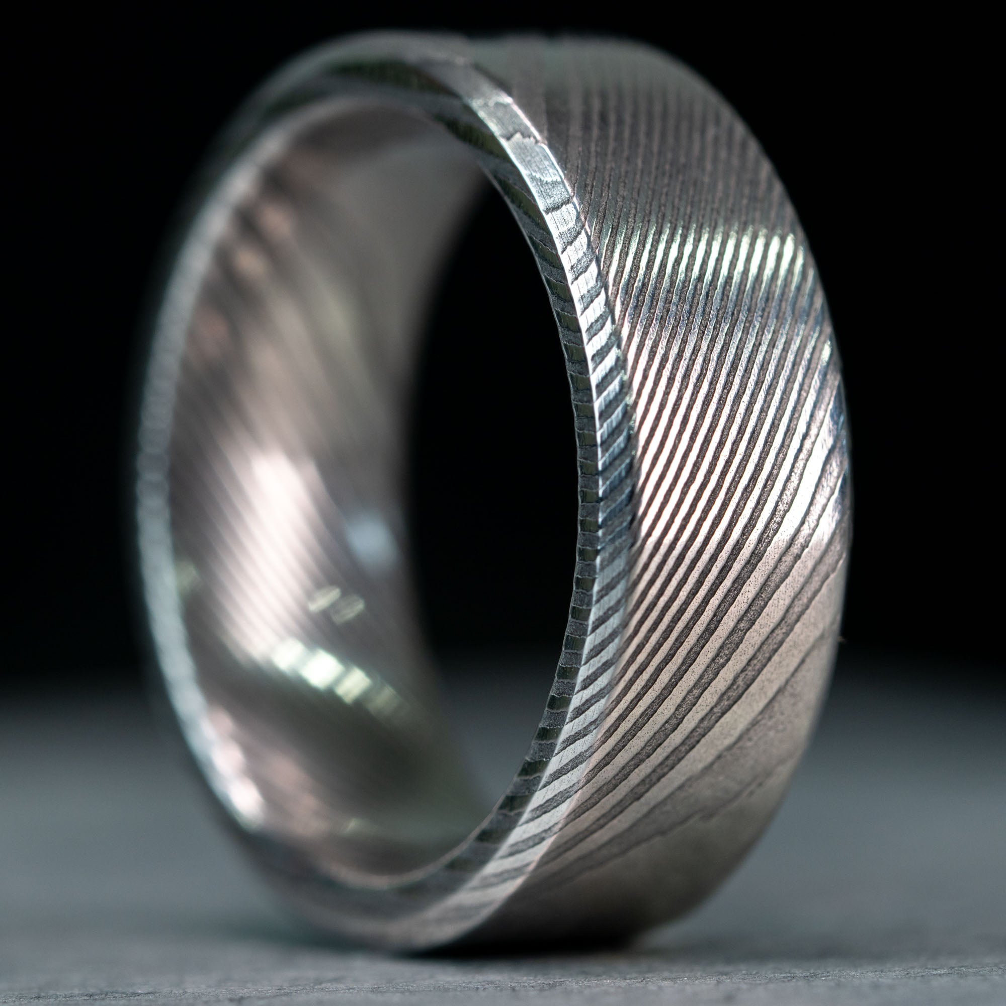 Stainless Steel Damascus Ring